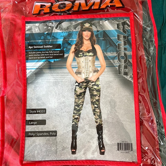 Roma | Other | Roma 4 Piece Sensual Soldier Costume New Size Large ...